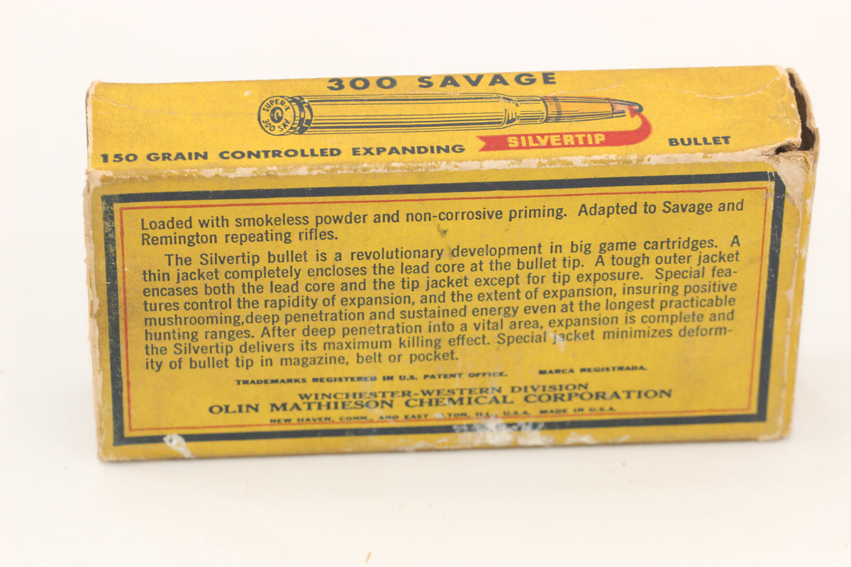 300 Savage Ammo - Mixed Box - Vintage Box – pre64win.com