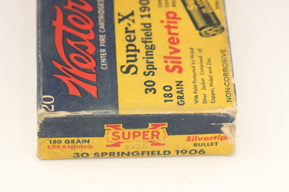 30-06 Springfield Ammo - 180 Grain Silvertip - Vintage Box – pre64win.com