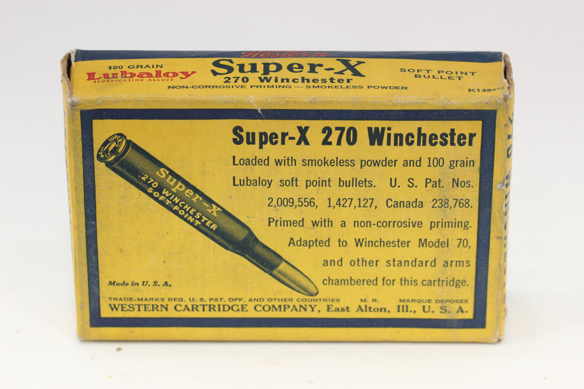 270 Winchester Ammo - 100 Grain - Vintage Box – pre64win.com